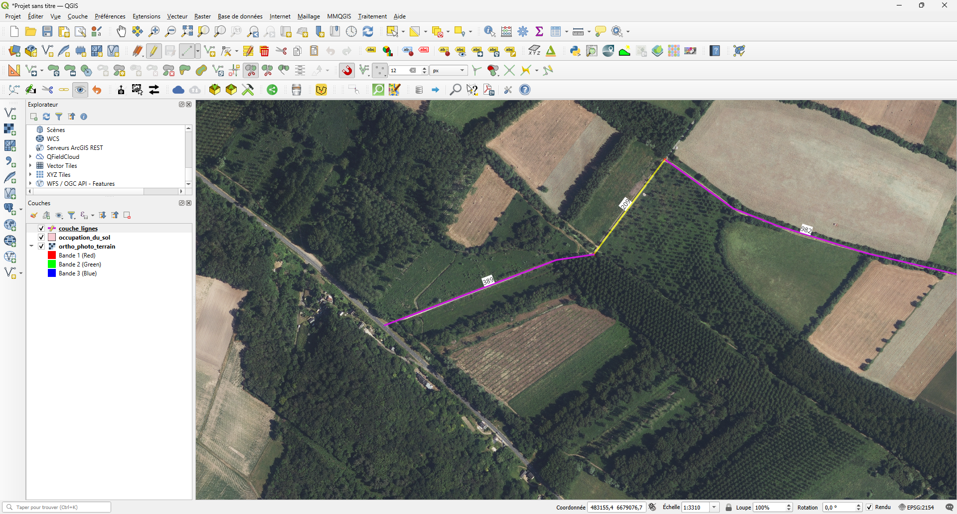 Calcul automatique de surface ou de longueur - Cartographie et SIG ...